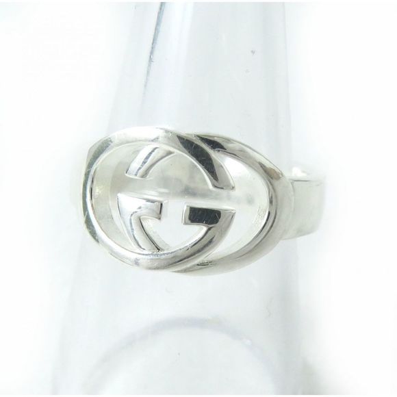 Gucci | Jewelry | Gucci Gucci Ag925 Interlocking G Silver Ring Metal ...